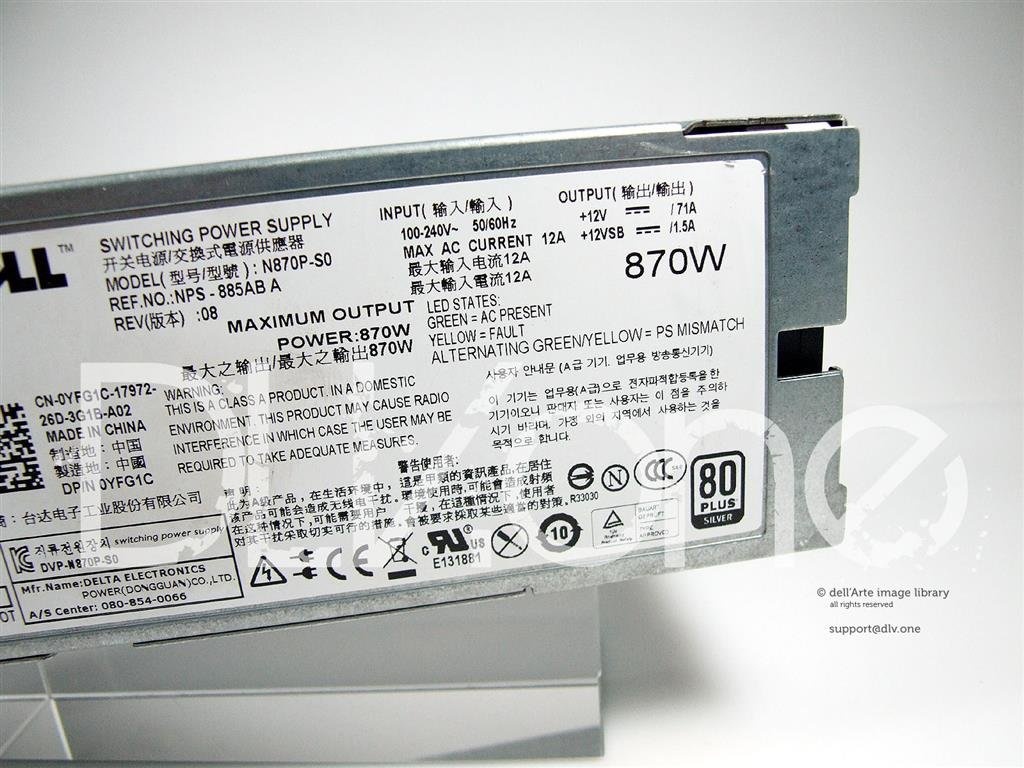 DELL PowerEdge R710 T610 PowerVault NX3000 redundantní napájecí zdroj ...